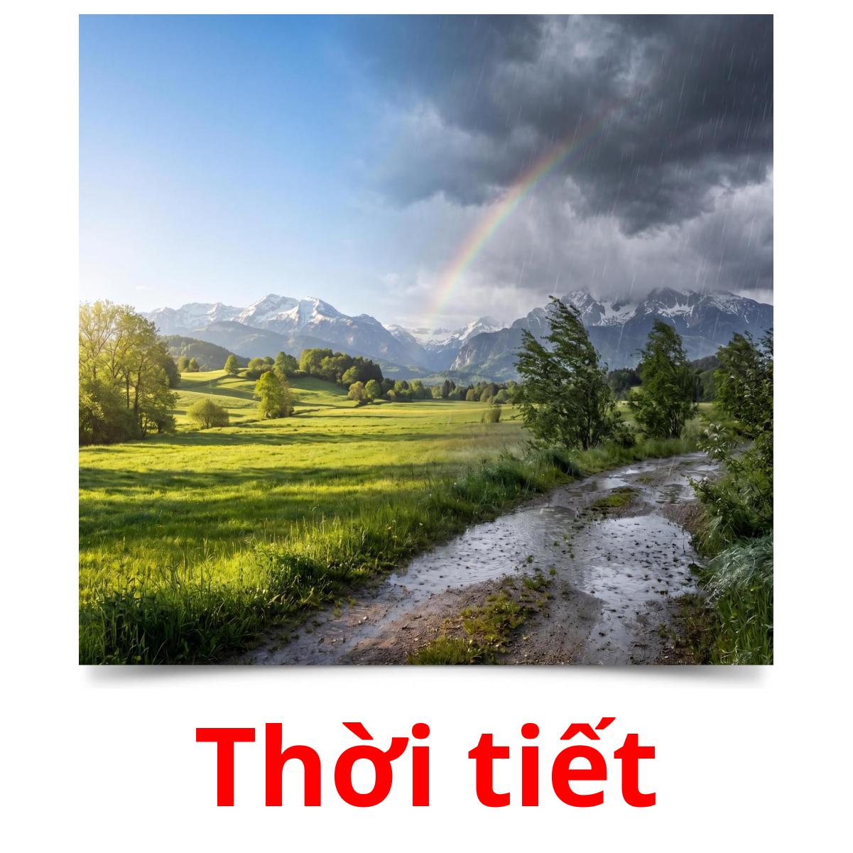32 FREE Weather Flashcards | PDF | Vietnamese Words