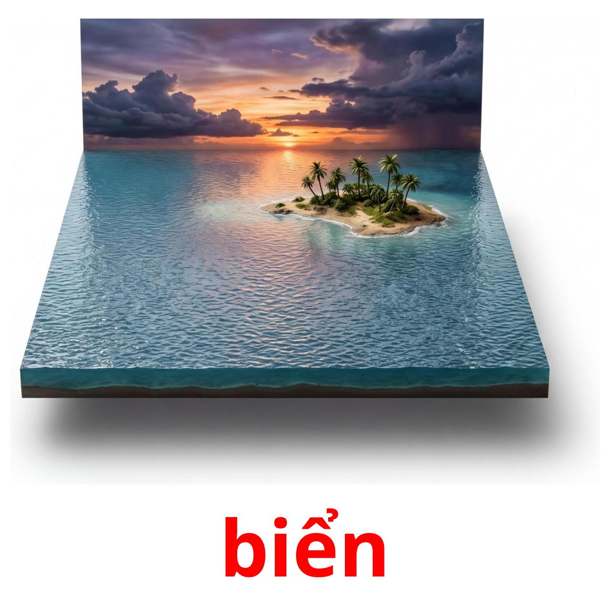 30 Printable Bodies of Water Flashcards in Vietnamese (Free PDF)