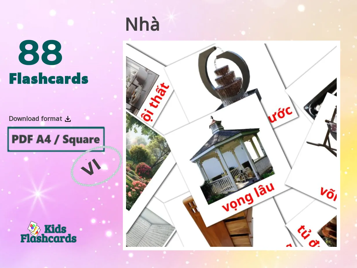 88 FREE Vietnamese Home Flashcards | PDF