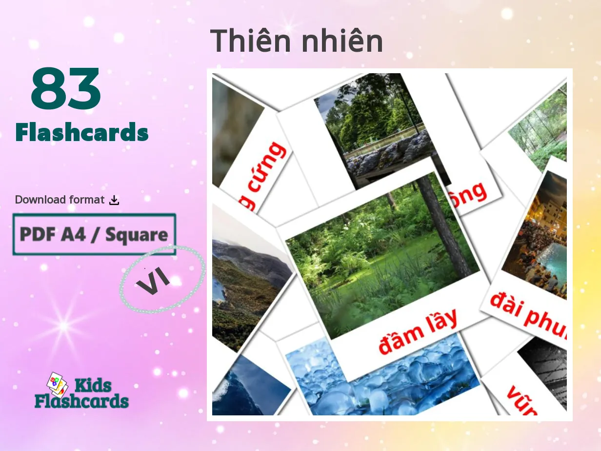 83 FREE Vietnamese Nature Flashcards | PDF
