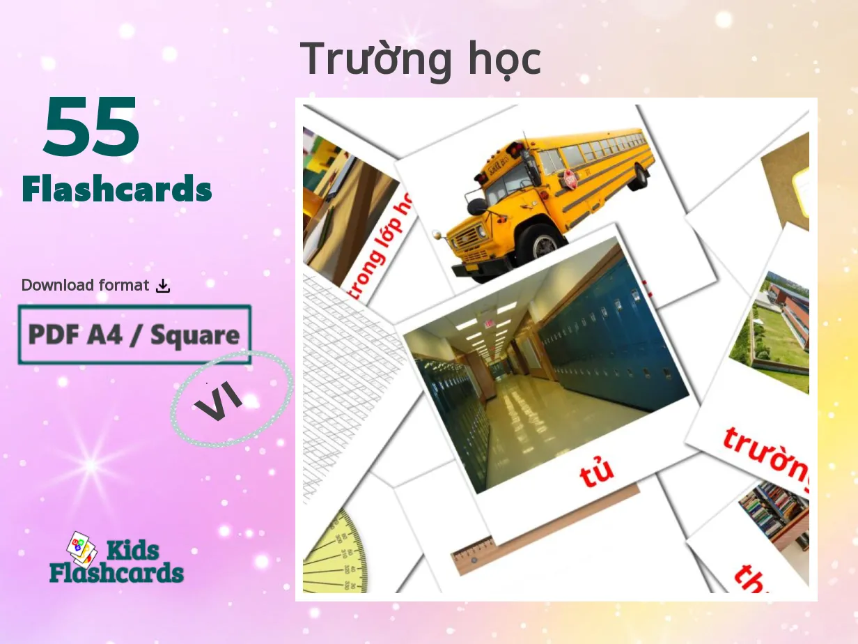 55 FREE Vietnamese School Flashcards | PDF