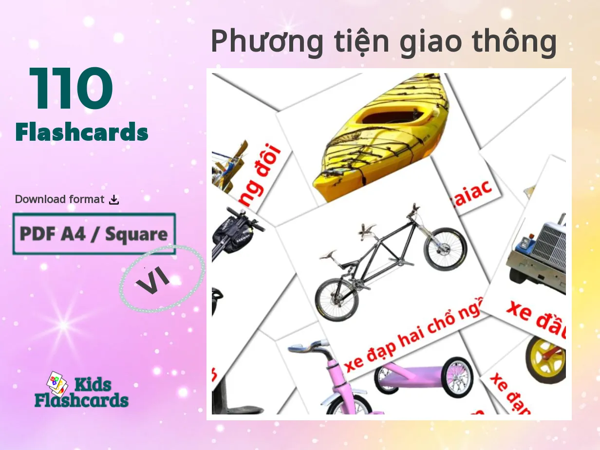 110 FREE Vietnamese Transport Flashcards | PDF
