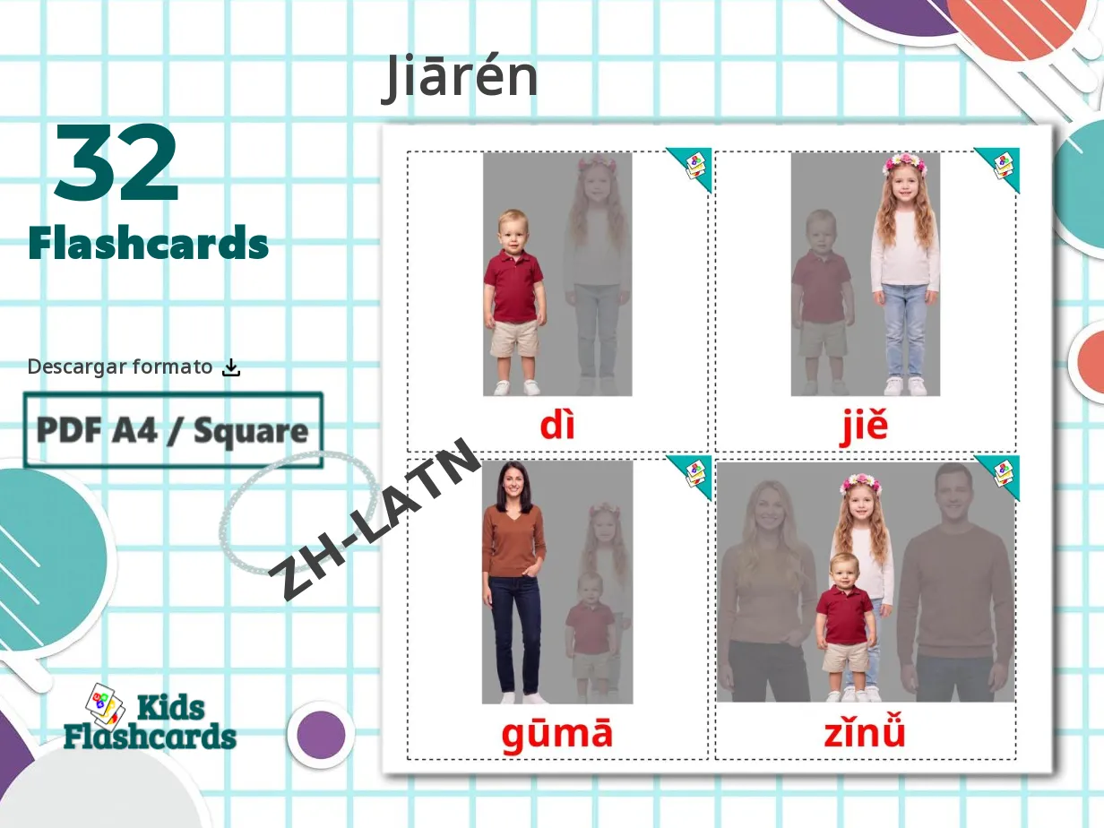 32 Tarjetas de Aprendizaje de Miembros de la Familia GRATIS en PDF ...