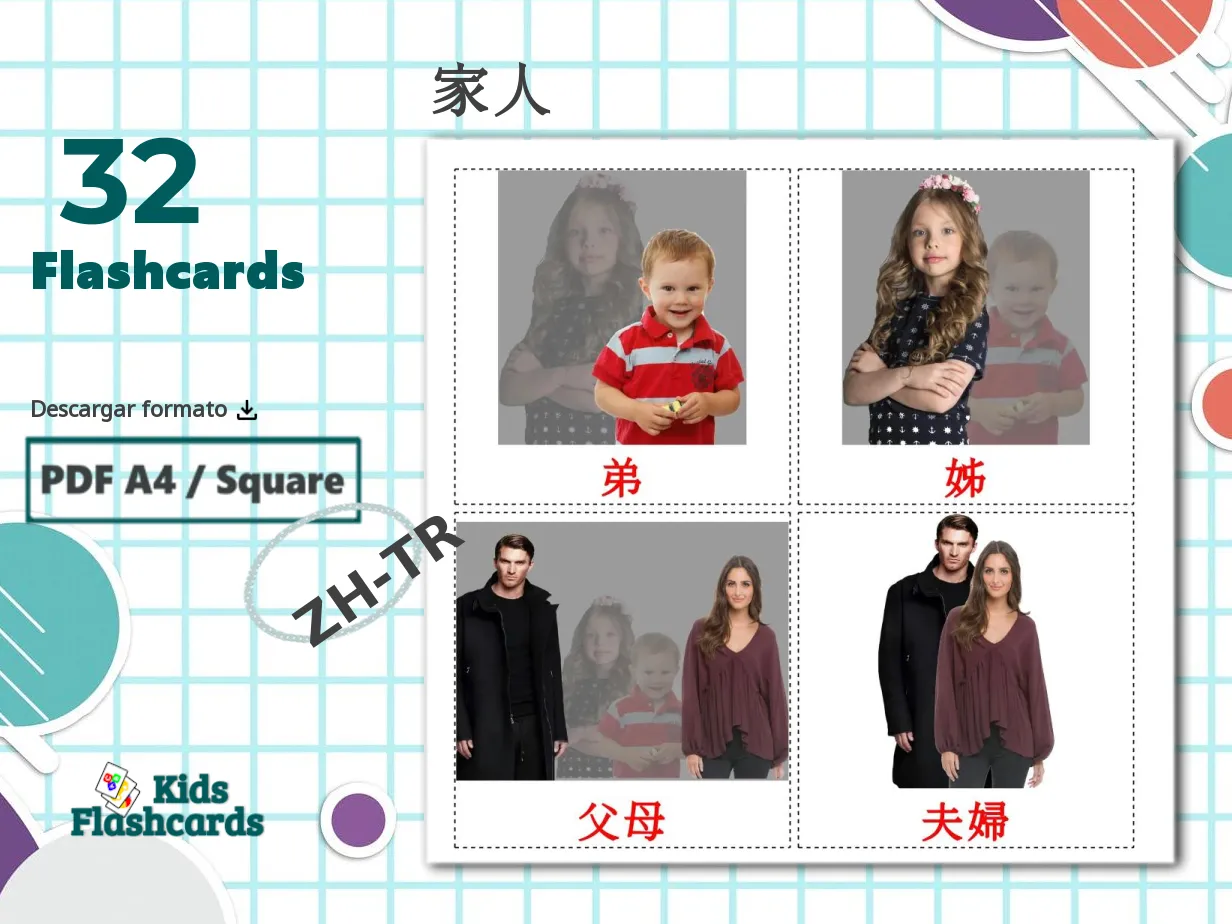 32 Tarjetas de Aprendizaje de Miembros de la Familia GRATIS en PDF ...