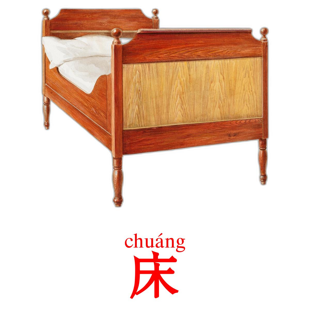 15 Printable Bed Flashcards in Chinese(Simplified) (Free PDF)