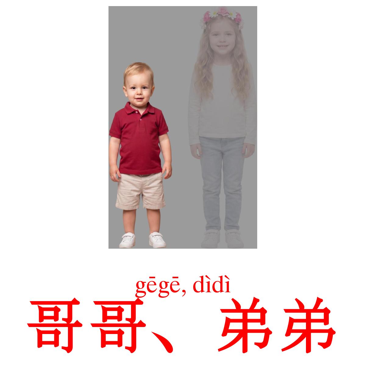 32 Printable Family members Flashcards in Chinese(Simplified) (Free PDF)
