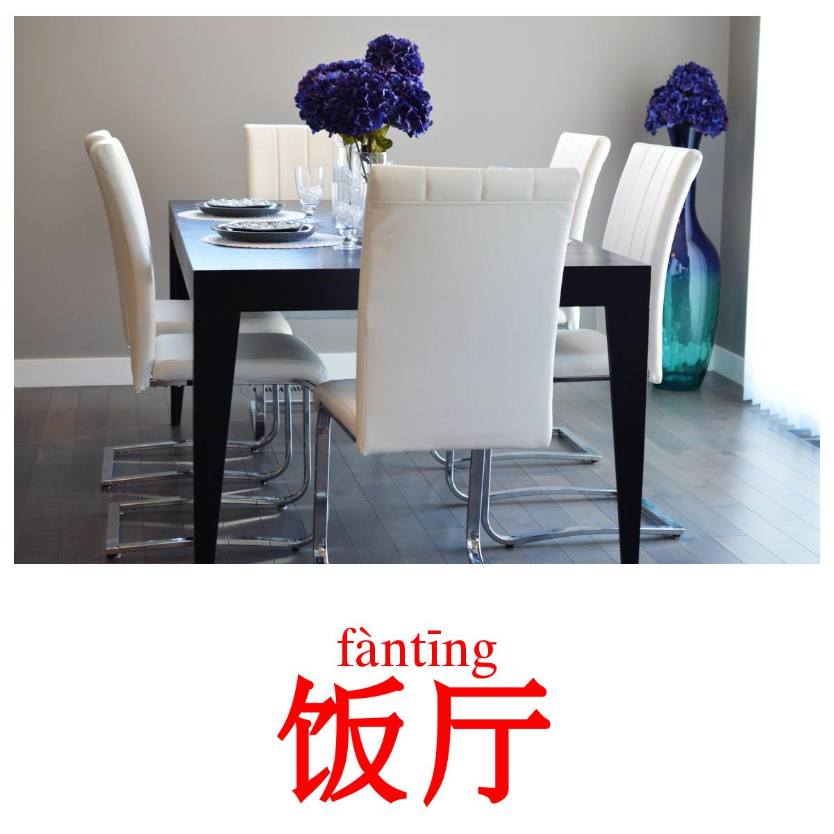 18 Printable Rooms Flashcards in Chinese(Simplified) (Free PDF)