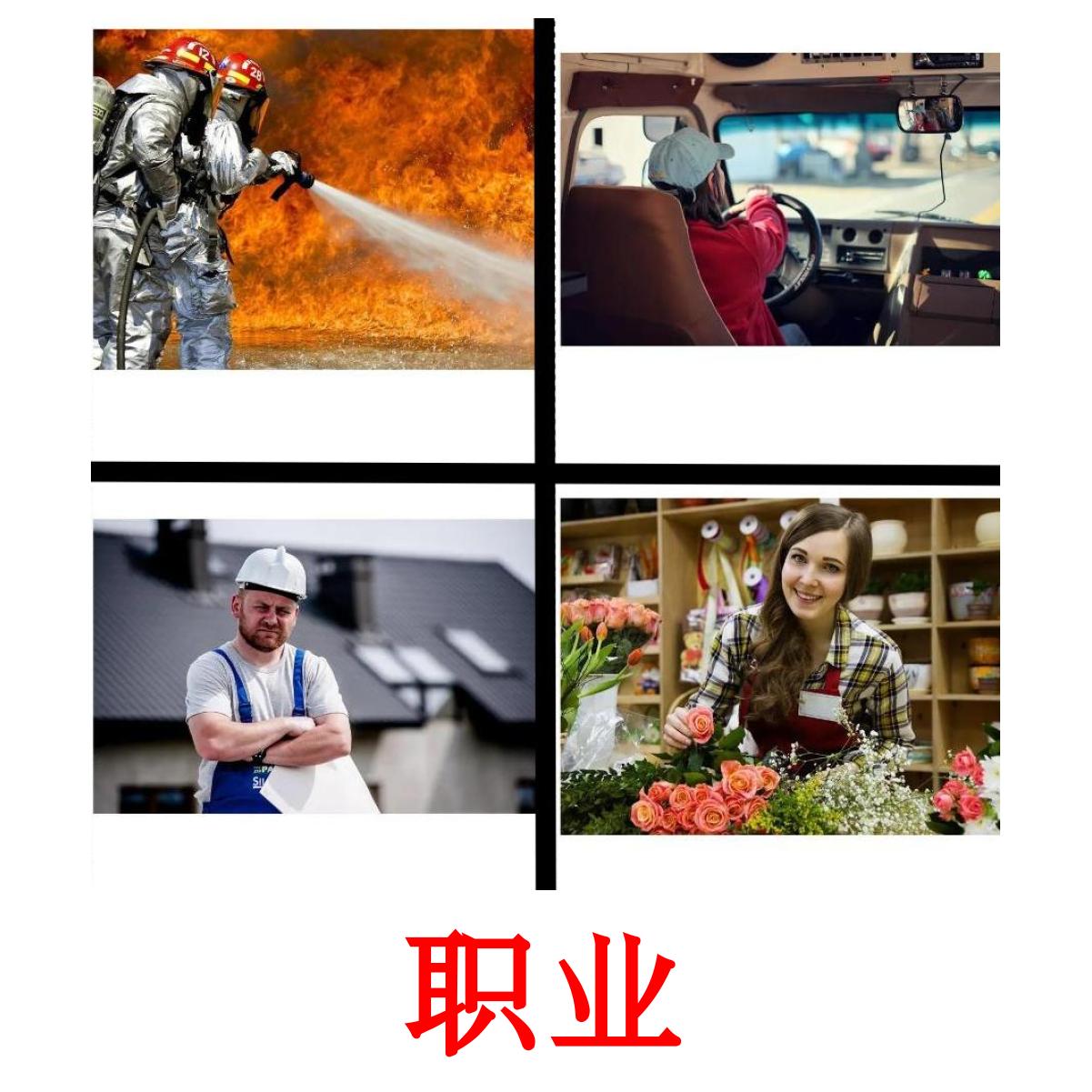 48 Printable Jobs and Occupations Flashcards in Chinese(Simplified ...