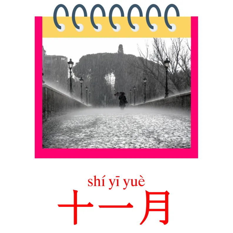 12 FREE Months of the Year Flashcards | PDF | Chinese(Simplified) Words