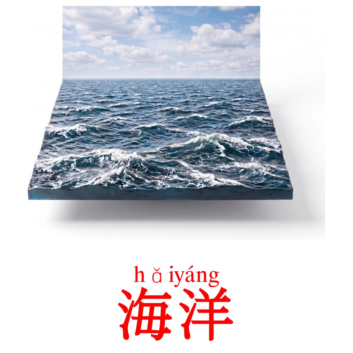 30 Printable Bodies of Water Flashcards in Chinese(Simplified) (Free PDF)