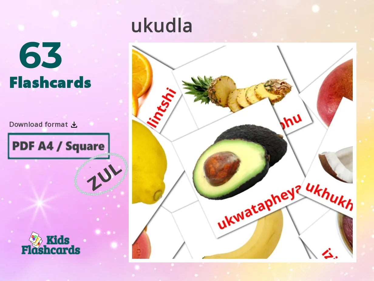 51 FREE Zulu Food Flashcards | PDF