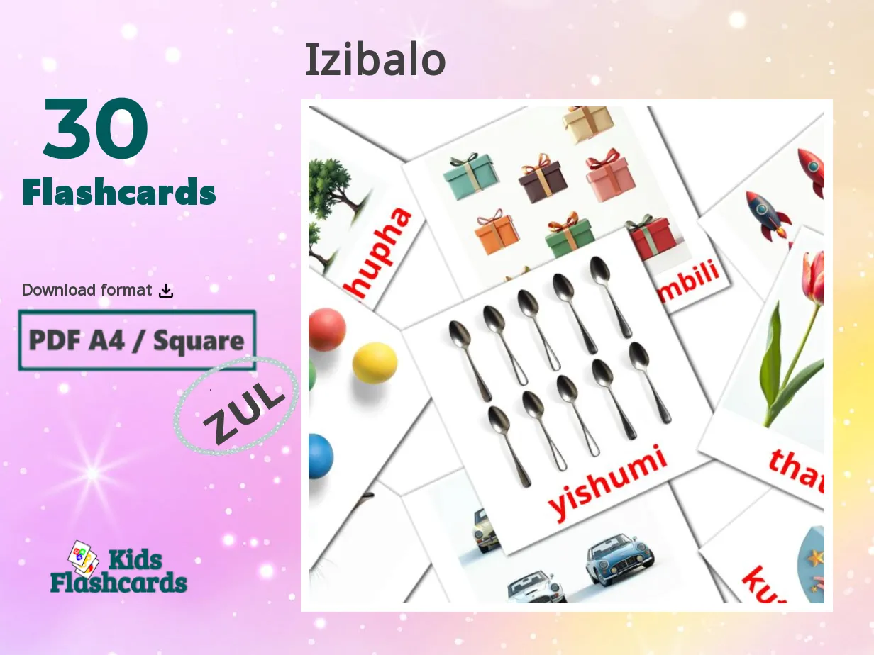 30 FREE Zulu Math Flashcards | PDF