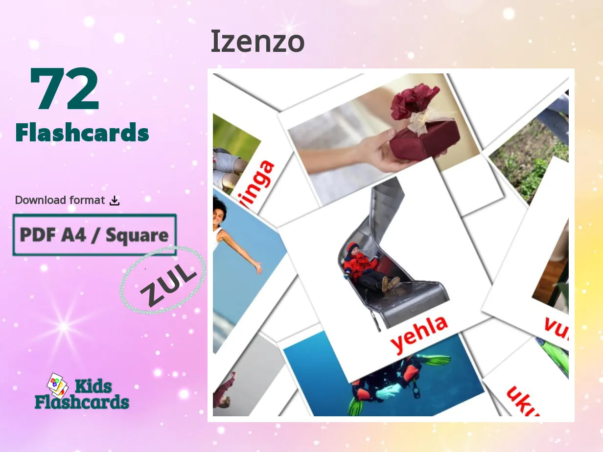 72 FREE Zulu Verbs Flashcards | PDF